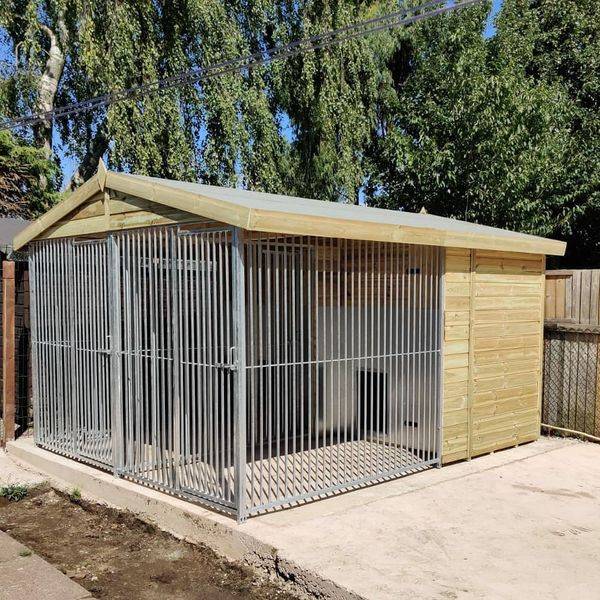 10 X 12 ft Double Dog Kennel | Kennel Company